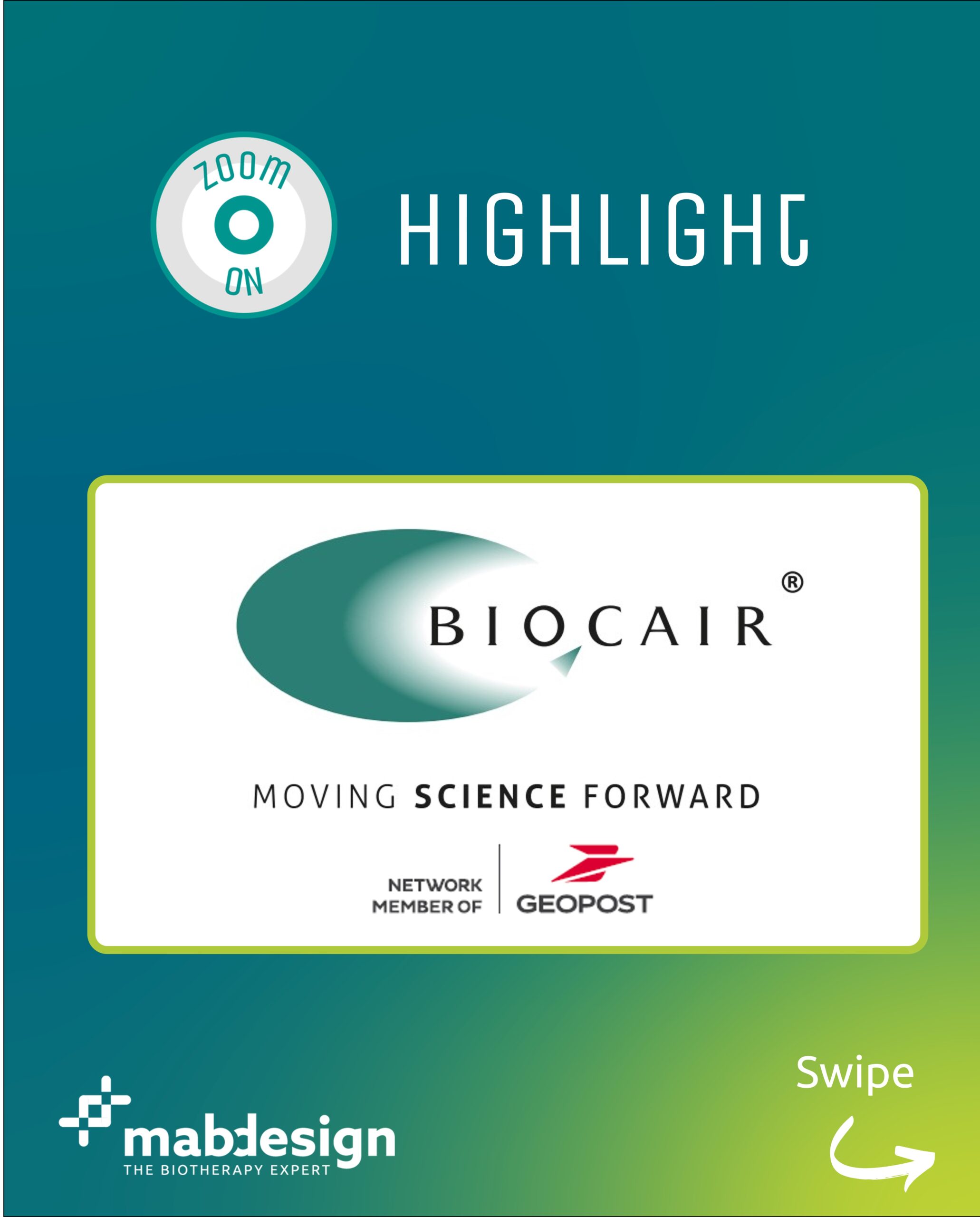 ZOOM ON - BIOCAIR - MabDesign